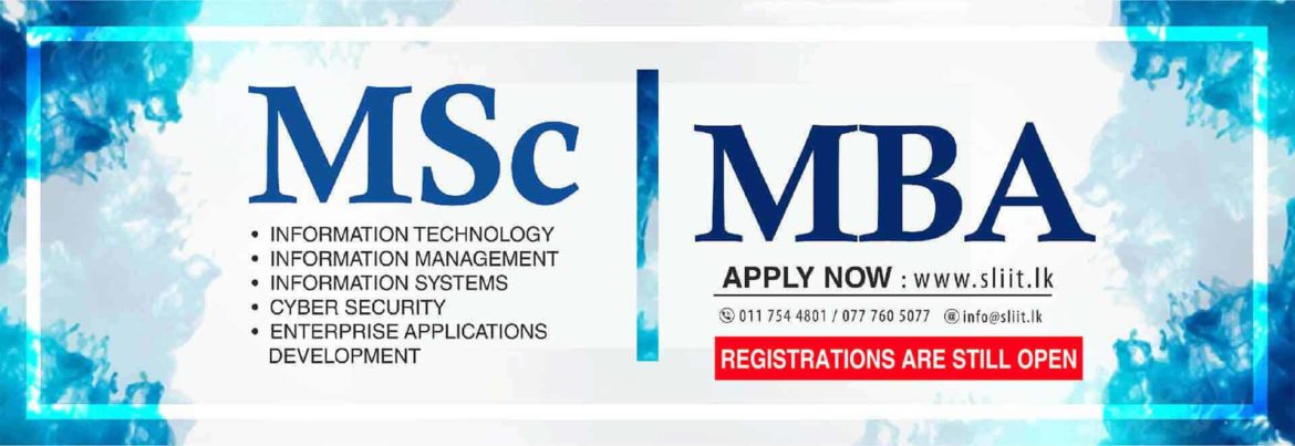 SLIIT-MSc-MBA-SriLanka-Post-Graduate – SLIIT