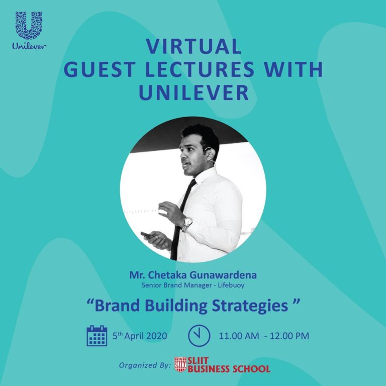 Virtual Guest Lectures with Unilever : Brand Building Strategies | SLIIT