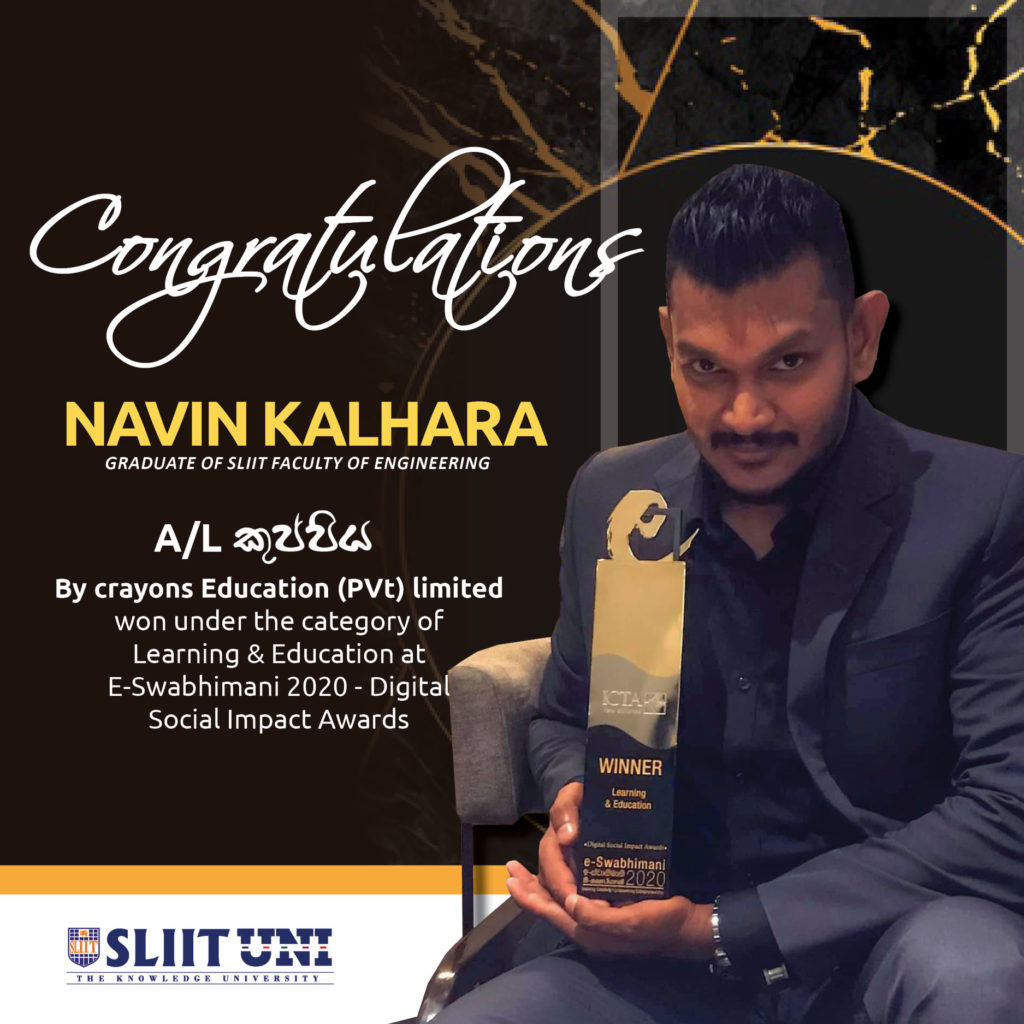 Congratulations Navin Kalhara, a BSc Eng (Hons) in Civil Engineering ...