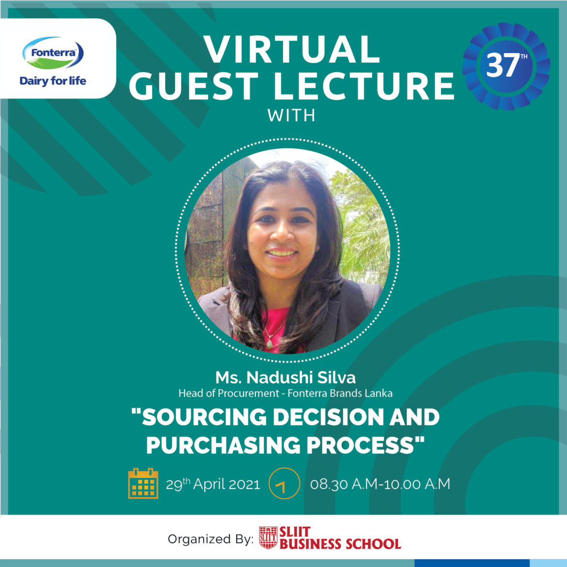 Virtual Guest Lecture on Sourcing Decision and Purchasing Process | SLIIT