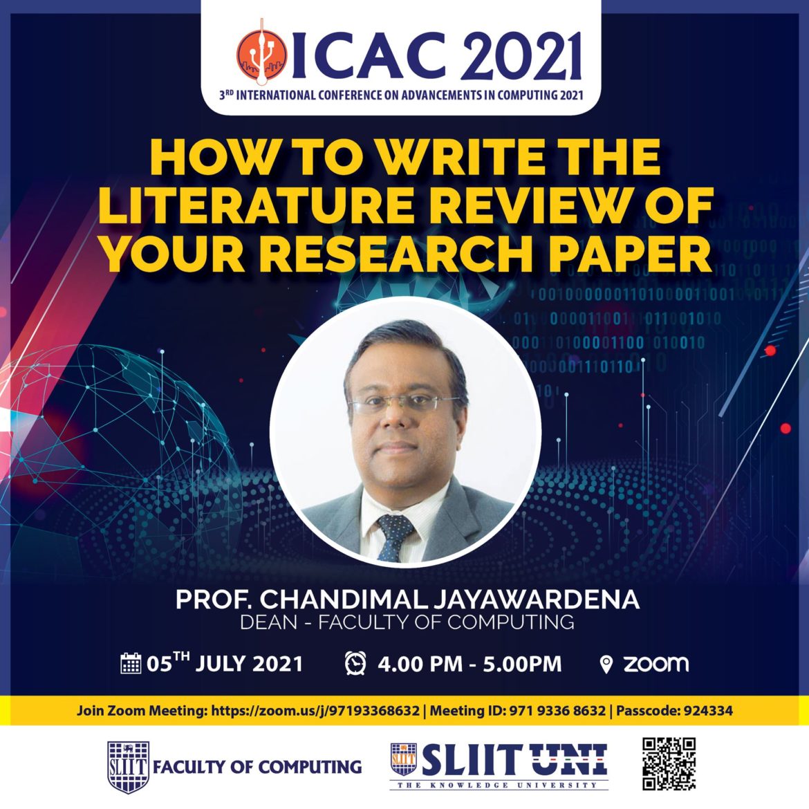 First workshop of the ICAC 2021 – "How to Write the Literature Review ...