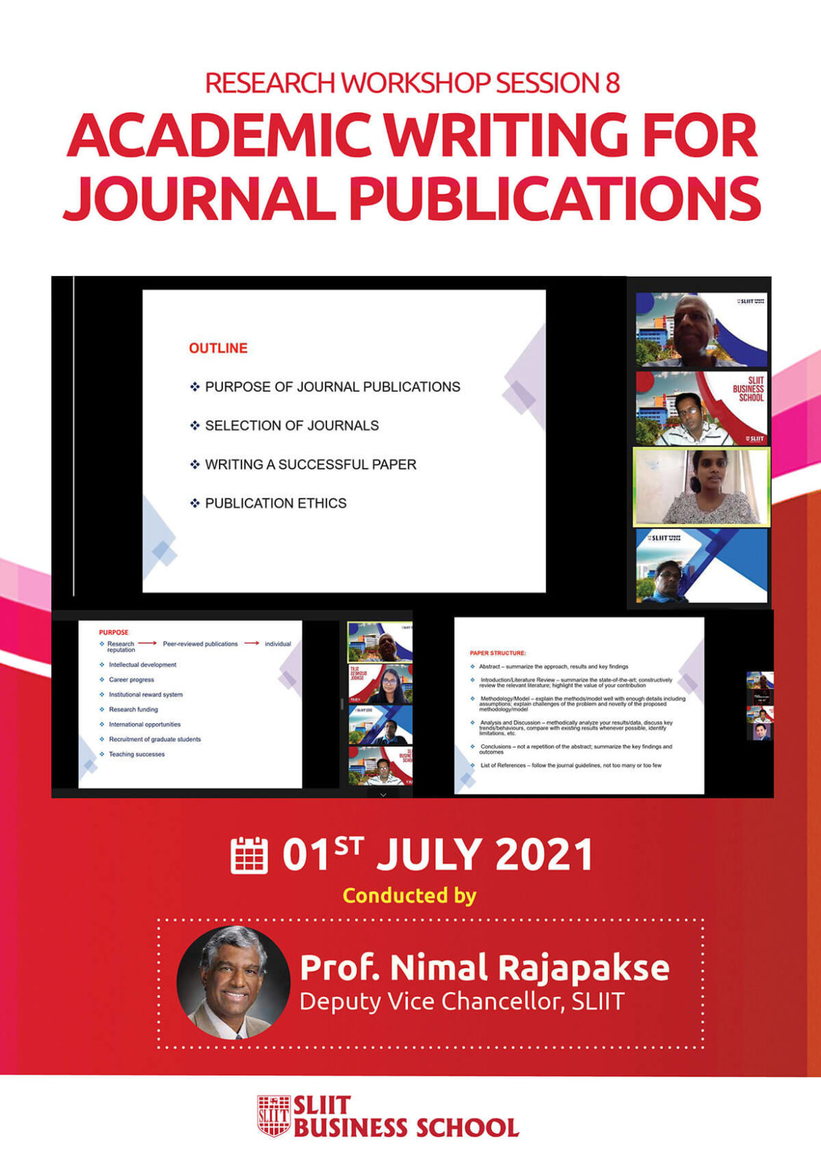 Research Workshop Session 8 – "Academic Writing for Journal ...