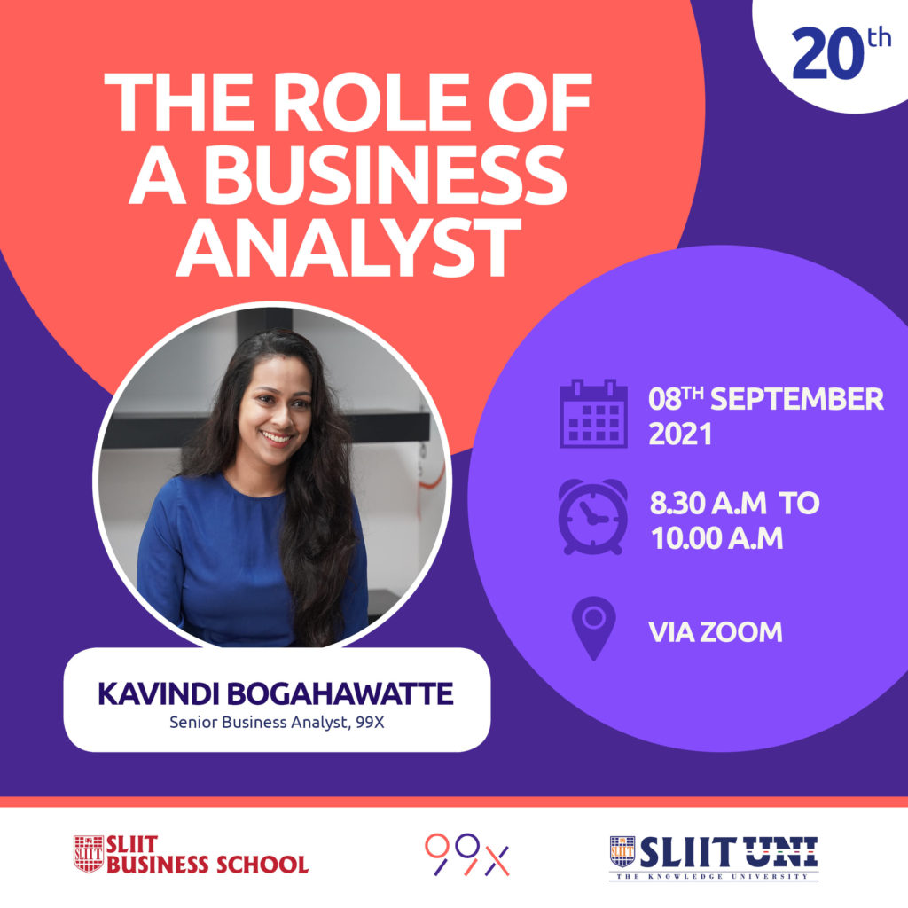 SLIIT Business School presents 20th virtual guest lecture with 99X | SLIIT