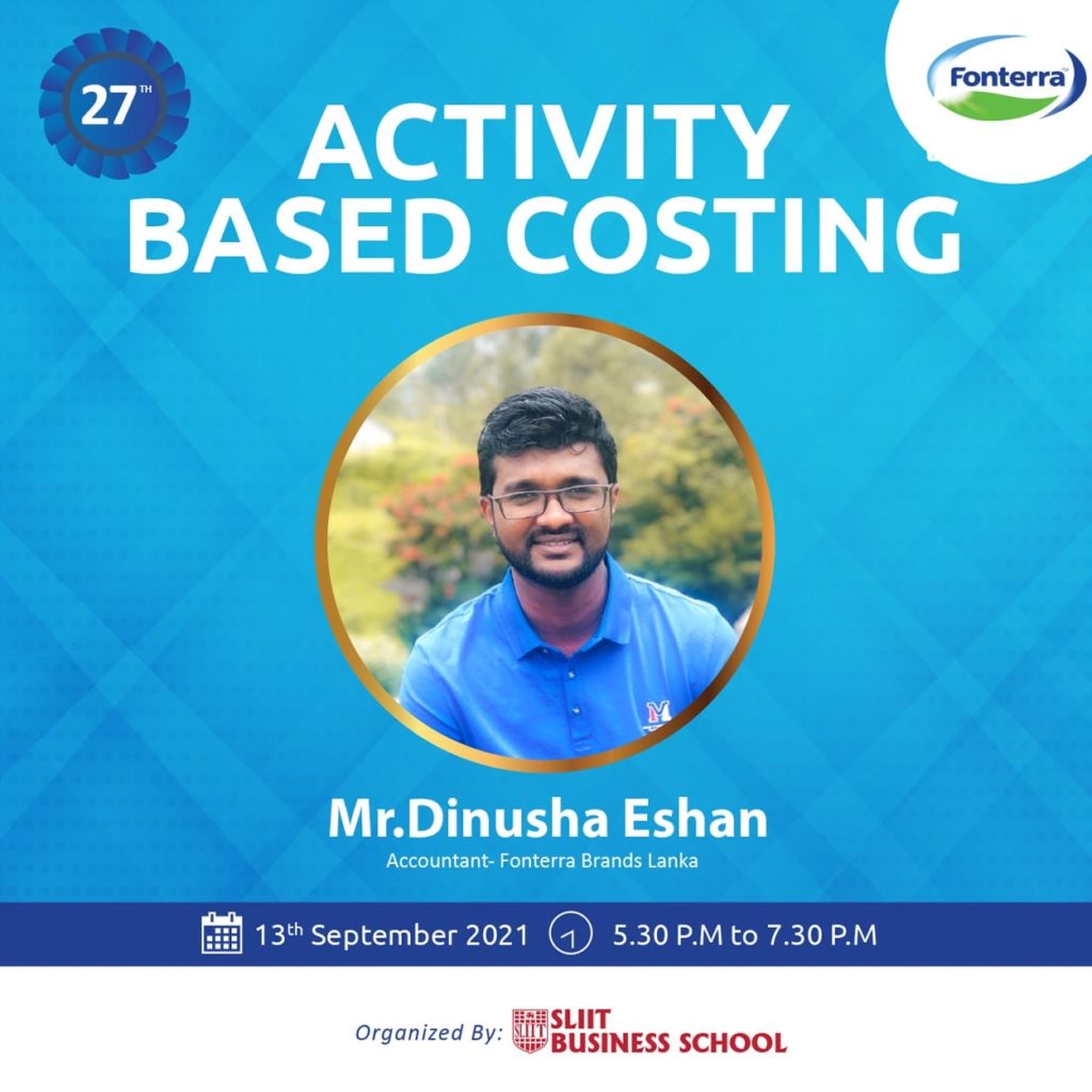 A virtual guest lecture to find out about "Activity Based Costing" | SLIIT
