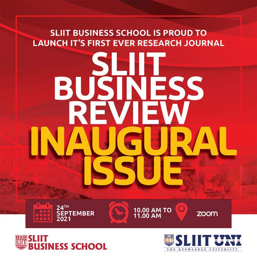 SLIIT Business Review Journal Launch | SLIIT