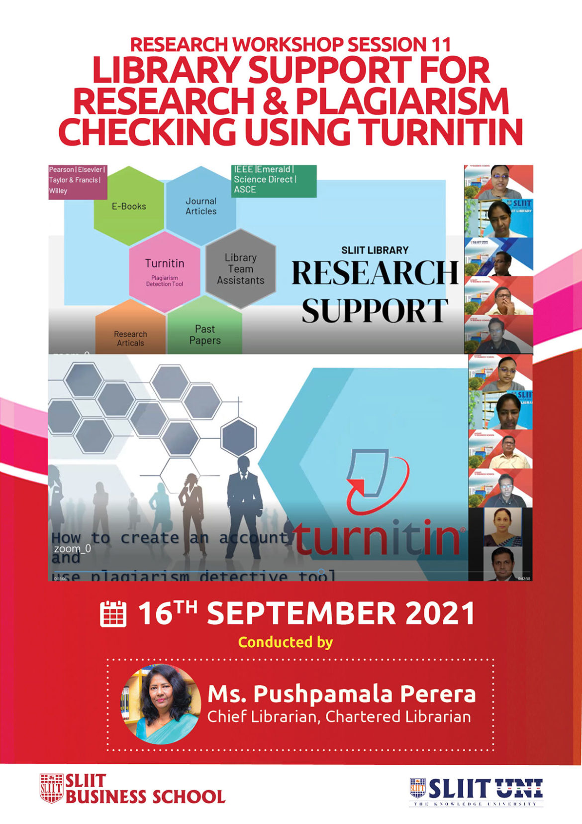 Research Workshop Session 11 – "Library support for research and plagiarism checking using ...