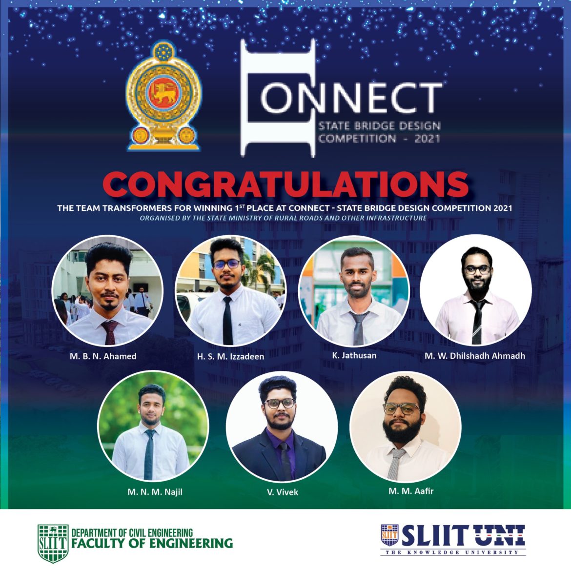 CONNECT – State Bridge Design Competition 2021 | SLIIT