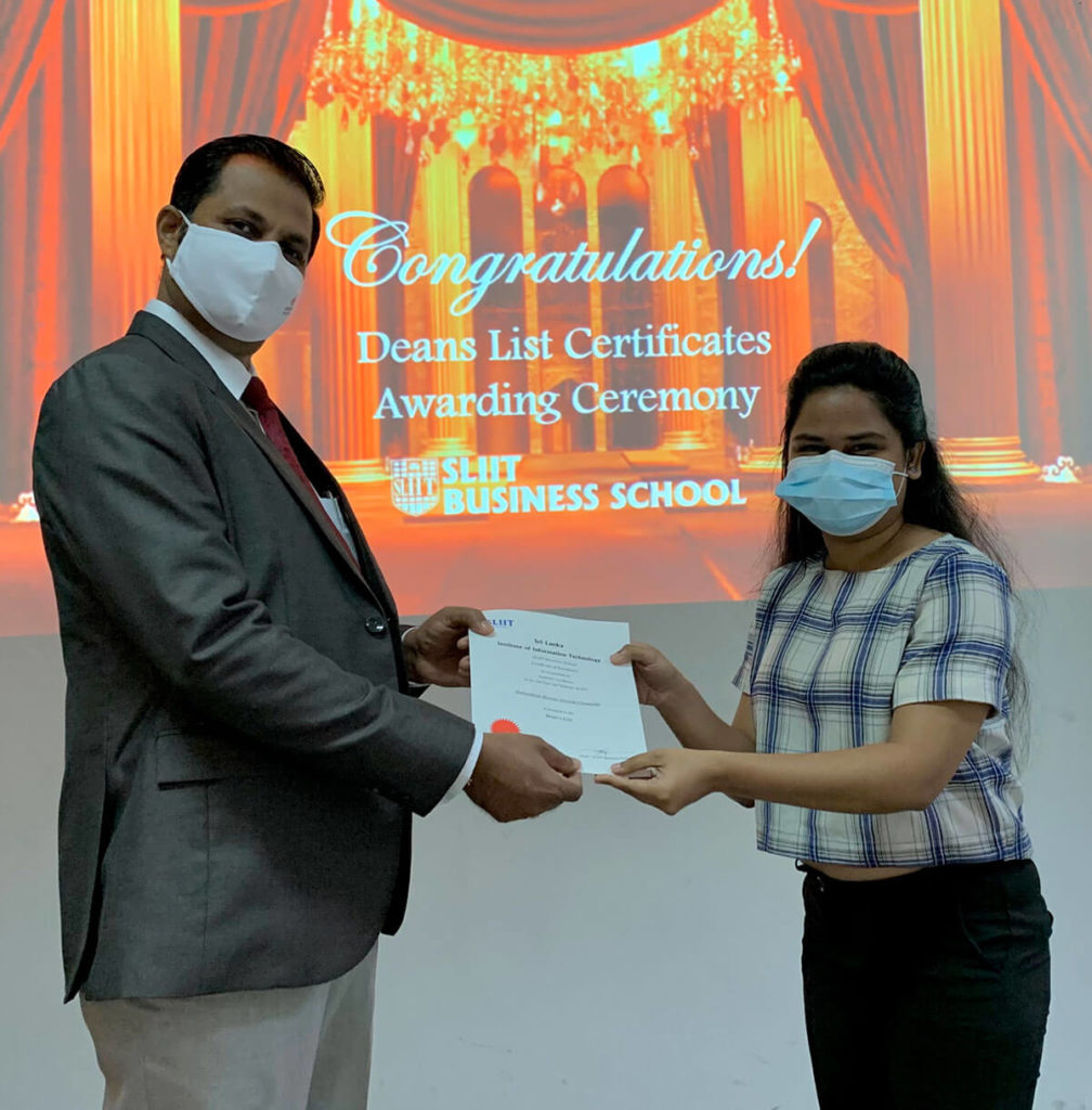 SLIIT Business School – Dean's List Certificate Award Ceremony | SLIIT