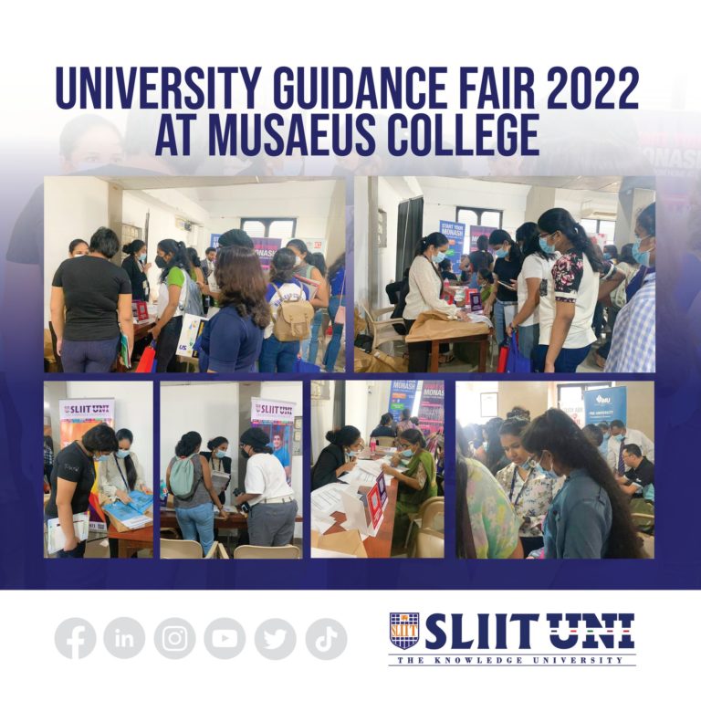 SLIIT participated at the Musaeus College "University Guidance Fair 2022" | SLIIT