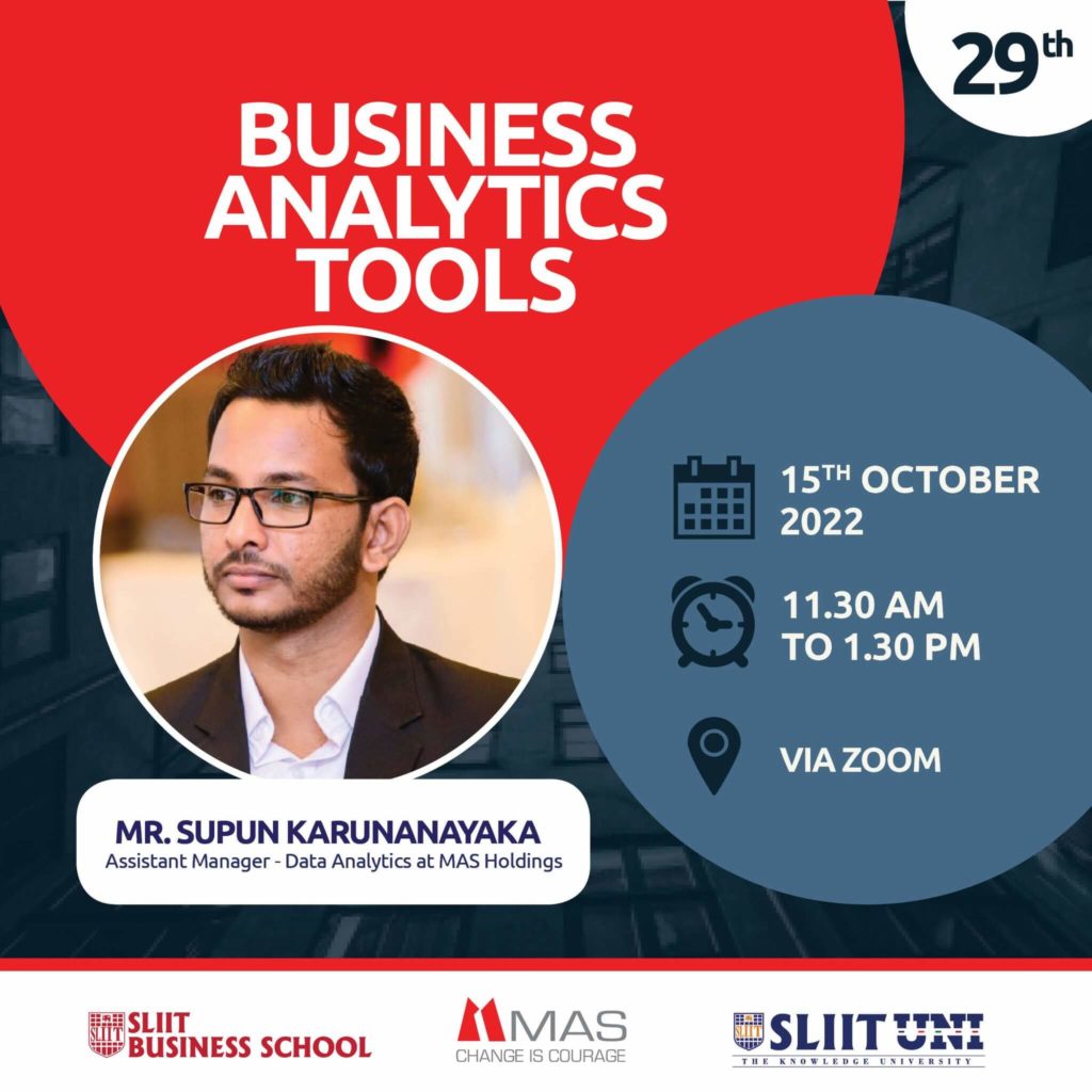 SLIIT Business School presents 29th virtual guest lecture with MAS ...