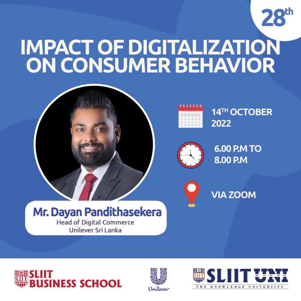SLIIT Business School presents 28th virtual guest lecture with Unilever ...