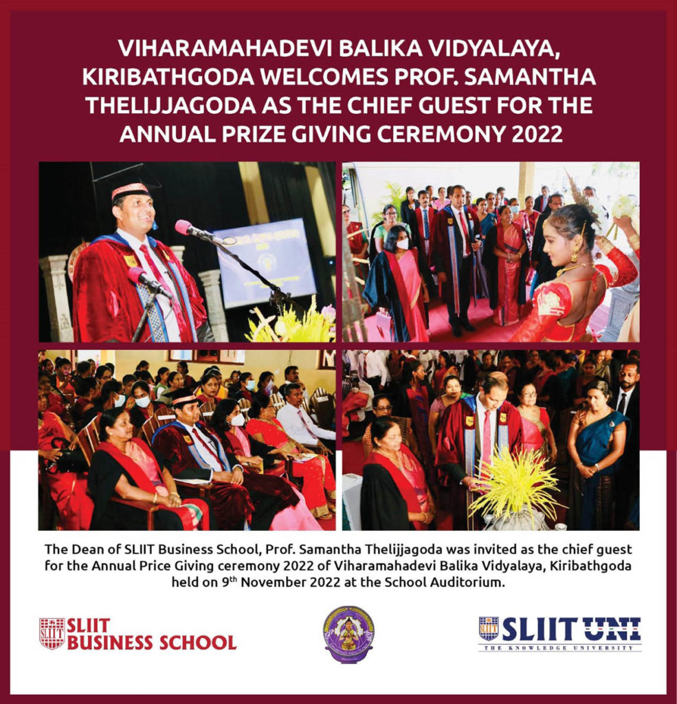 Annual Prize Giving Ceremony 2022 – Viharamahadevi Balika Vidyalaya, Kiribathgoda | SLIIT