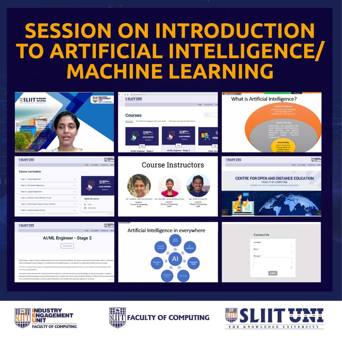 Online information session on "Introduction to Artificial Intelligence ...