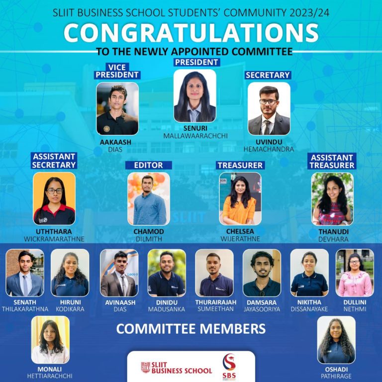SLIIT Business School Students' Community 2023-2024 | SLIIT
