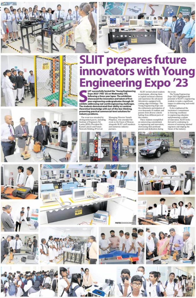 The Morning: SLIIT prepares future innovators with Young Engineering Expo'23 | SLIIT