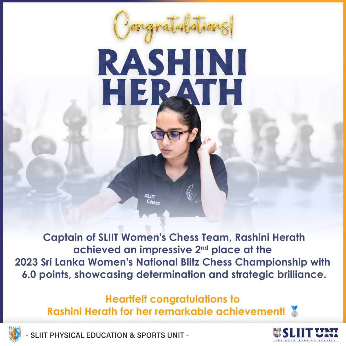 Congratulations, Rashini Herath…!!! | SLIIT