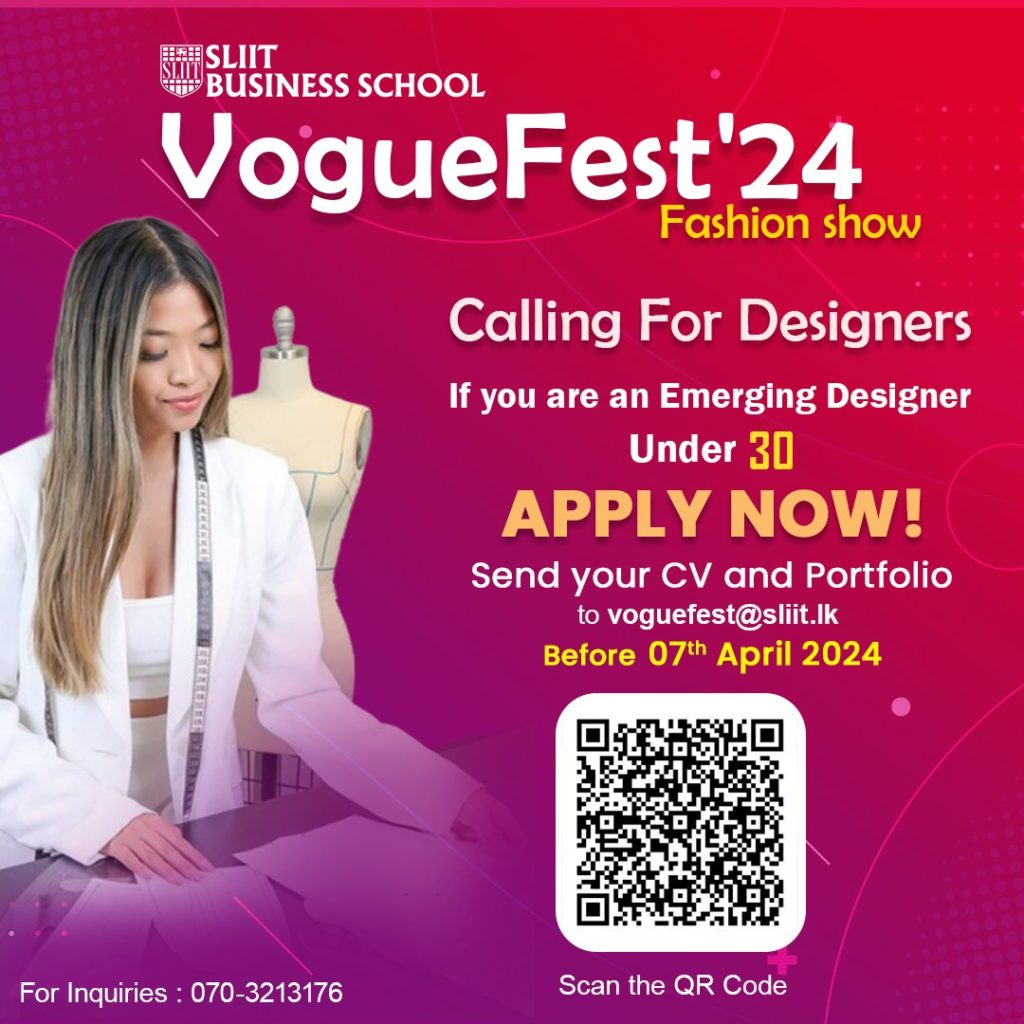 Calling all emerging fashion designers under 30 | SLIIT