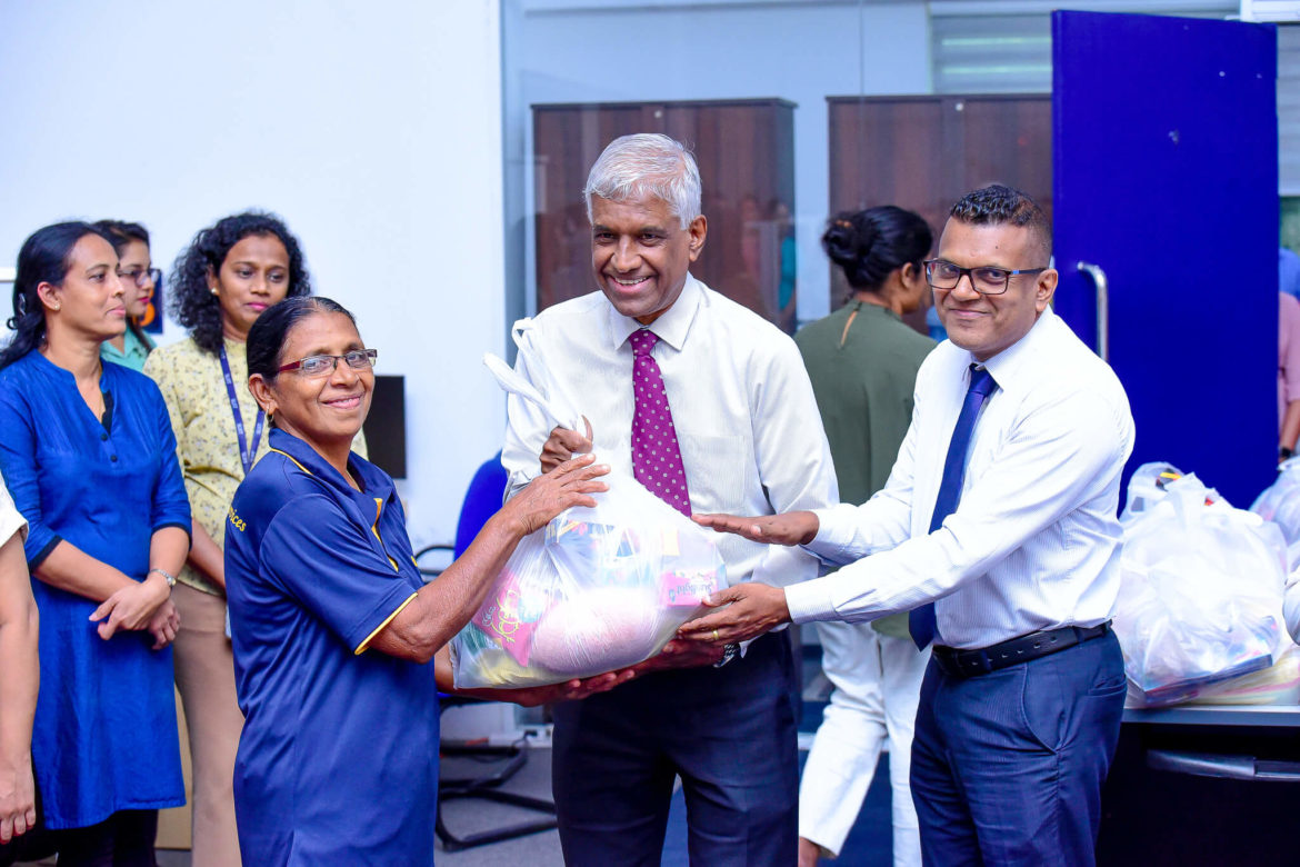 A dry ration gift pack distribution drive for the support services ...